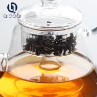 China 1.2L Chinese Design Good Quality Hand Blown Glass Tea Pot for sale