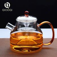 China Wholesale Reliable Quality 1.25L glass tea pot with handle for sale