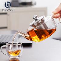 China Desktop Decoration Cute Promotion glass tea pot for drinking treats for sale