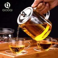 China Different size chinese glass teapot with infuser for sale