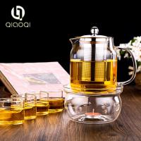 China Different size chinese glass teapot with infuser for sale