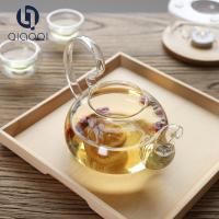 China Best Choice Home Decoration transparent borosilicate glass tea pot for sale