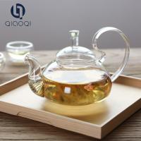 China Best Choice Home Decoration transparent borosilicate glass tea pot for sale