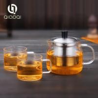 China Desktop Decoration Promotional handmade 1000ml glass tea pot for sale