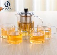 China Clear Glass Hot Sale Popular Fashion Design 350ml glass tea pot with strainer for sale