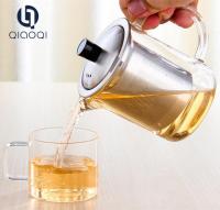 China Clear Glass Hot Sale Popular Fashion Design 350ml glass tea pot with strainer for sale