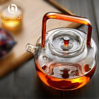 China Direct Factory Price Good Quality handmade glass tea pot 650ml for sale