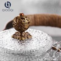 China New Arrival 700ml glass tea pot with tea strainer for sale