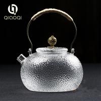 China New Arrival 700ml glass tea pot with tea strainer for sale