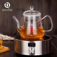 China Manufacture borosilicate tea pot glass tea pot with glass handle for sale