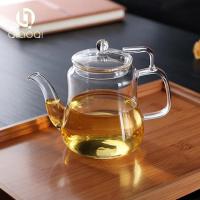 China New Coming Custom Design handmade small glass tea pot made in China for sale