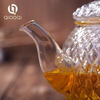 China Cheap Price glass tea pot with strainer 400ml for sale