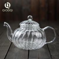 China Christmas Birthday Gift Promotion Personalized glass tea pot with warmer for sale