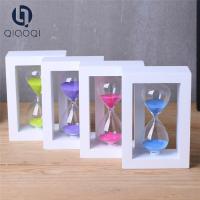 China Creative 10 minutes Hourglass white frame valentine's day gift for sale