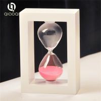China Creative 10 minutes Hourglass white frame valentine's day gift for sale