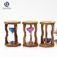 China China Factory Price Cute Wooden Hourglass Timer For Children for sale