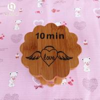 China Plum flower bamboo sand timer 10 minutes for sale