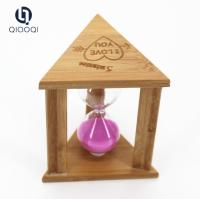 China Fashionable Design Cute Promotion european style Triangle shape sand timer clock 10, 15 minutes for sale