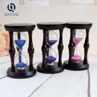 China Black wood frame hourglass small handicraft for sale
