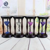 China Black wood frame hourglass small handicraft for sale