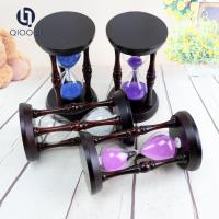China Black wood frame hourglass small handicraft for sale