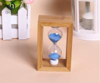 China Square wooden hourglass sand timer for birthday gift for sale