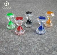 China Transparent diamond shape Liquid Oil hourglass souvenir for sale