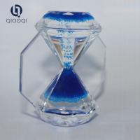 China Transparent diamond shape Liquid Oil hourglass souvenir for sale