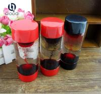 China Creative oil hourglass Double volcanic eruption floating hourglass for sale