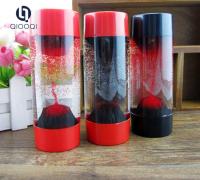 China Creative oil hourglass Double volcanic eruption floating hourglass for sale