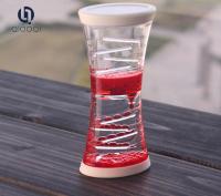 China Fashionable Design Reasonable Price acrylic liquid sand timer hourglass for chrismas for sale