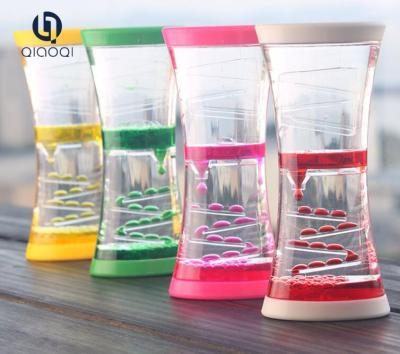China Fashionable Design Reasonable Price acrylic liquid sand timer hourglass for chrismas for sale