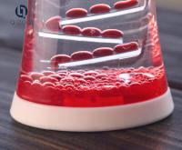 China Fashionable Design Reasonable Price acrylic liquid sand timer hourglass for chrismas for sale