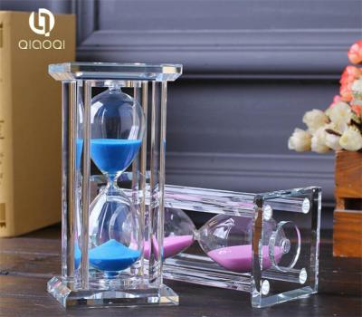 China China hourglass crystal sand timer 30 minute, 15 minute for sale