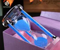 China Useful crystal hourglass decoration timer For Christmas Gift for sale