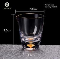 China Hot Selling gold drawing heat resistant crystal glass tea cups manufacturer for sale