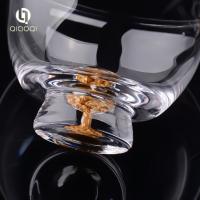 China Hot Selling gold drawing heat resistant crystal glass tea cups manufacturer for sale