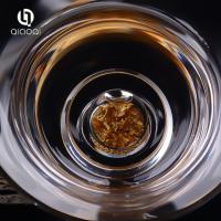 China Hot Selling gold drawing heat resistant crystal glass tea cups manufacturer for sale