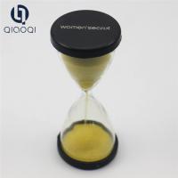 China Home decoration and gift for kids clear glass 3 minutes hourglass sand timer with colorful sand. for sale