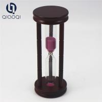 China Creative wooden frame hourglass sand timer for desk decration for sale