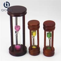 China Creative wooden frame hourglass sand timer for desk decration for sale