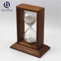 China Square Wood Custom Made 1 hour Sand Timer Hourglass Souvenirs for sale