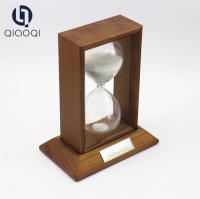 China Square Wood Custom Made 1 hour Sand Timer Hourglass Souvenirs for sale
