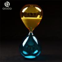 China Custom Gifts Glass Blowing Large Hourglass Sand Timer 5 minute for sale