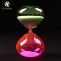 China Custom Gifts Glass Blowing Large Hourglass Sand Timer 5 minute for sale