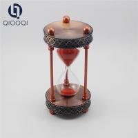 China factory direct sale metal frame glass hourglass timer for meeting for sale