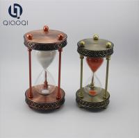 China factory direct sale metal frame glass hourglass timer for meeting for sale