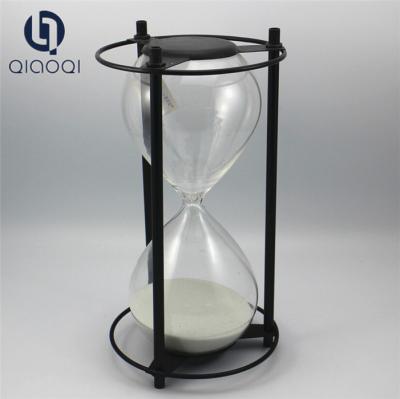 China Promotional metal frame hourglass 30 min metal sand timer for sale