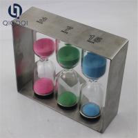 China Popular 3 in 1 stainless steel hourglass tea timer for tea life for sale