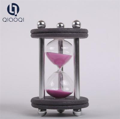 China Christmas Decoration 15 Minute Brass Sand Clock for Souvenir for sale